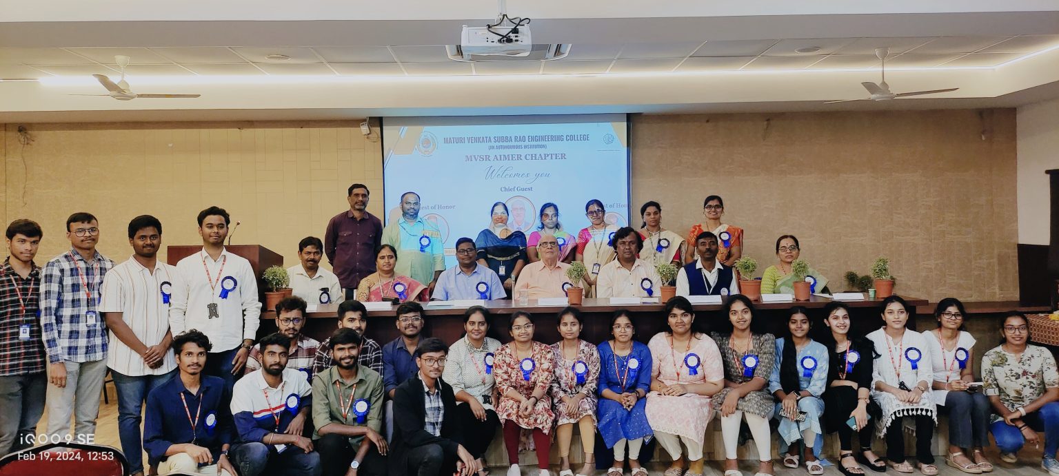 AIMERS Chapter Inaugurated @ MVSR – Artificial Intelligence Medical and ...